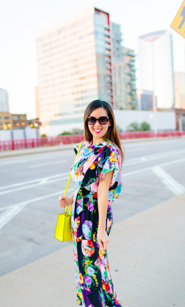 All-Occasion, Bold and Colorful Cowl Back Dress